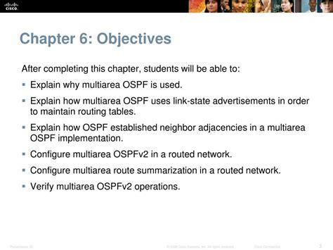 Ppt Chapter 6 Multiarea Ospf Powerpoint Presentation Free Download