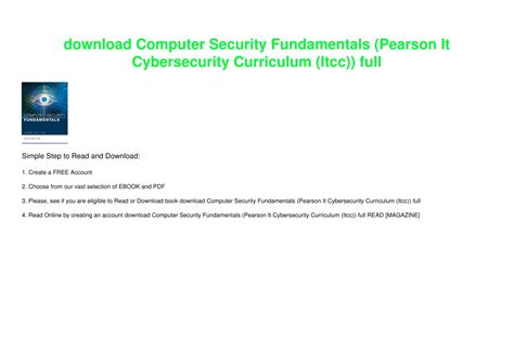 Ppt Download Computer Security Fundamentals Pearson It Cybersecurity Curriculum It