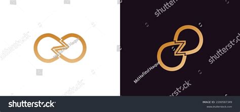 Elegant Luxury Letter Z Infinity Logo Stock Vector Royalty Free