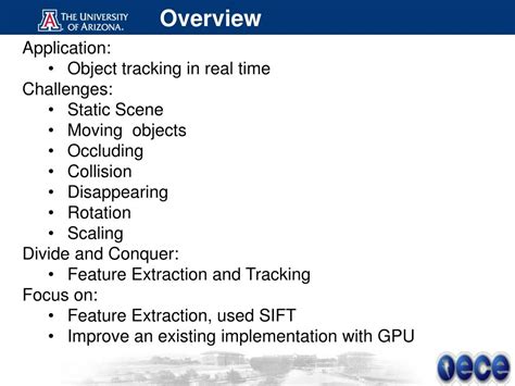Ppt Ece 562 Computer Architecture And Design Project Improving Feature Extraction Using Sift