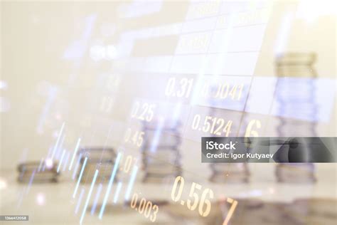 성장하는 코인 스택 배경 은행 및 회계 개념에 가상 창조적 인 금융 다이어그램의 이중 노출 0명에 대한 스톡 사진 및 기타 이미지 Istock