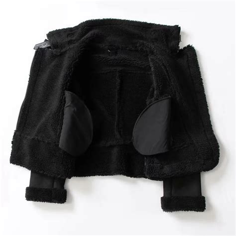 Winter Womens Thick Warm Suede Lamb Jacket Brown Coats