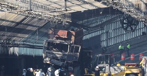 5명 사망 과천 방음터널 화재 최초 발화 집게트럭 자체 과열 가능성