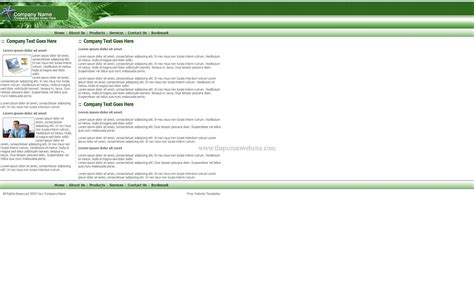 Free Free Green Template3 Css Template