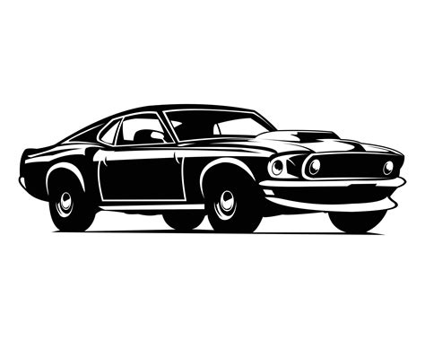 The Best Mustang Boss Car Logo For The Car Industry Isolated White