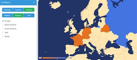 JavaScript GeoChart Interactive Map With Google JS GeoChart