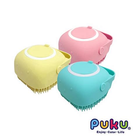 PUKU藍色企鵝 矽膠沐浴刷 共三色 蝦皮購物