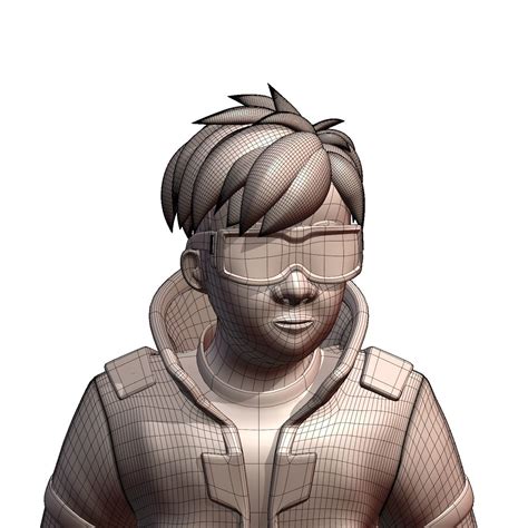 3d Model Stylized Fantasy Cyber Character Vr Ar Low Poly Cgtrader