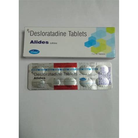Alides Desloratadine 5 Mg Tablets Packaging Type Box At Rs 20 Stripe In Nagpur