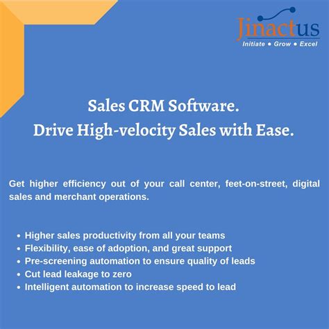 Jinactus Consulting On Linkedin Crmsoftwaredevelopment Sales Digitalsales Highvelocitysales