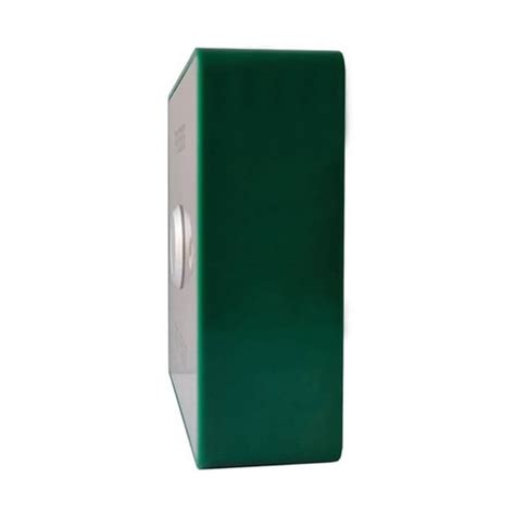 CQR XB SIL PTE Illuminated Request To Exit Button With Green Backbox Stainless Steel The Door
