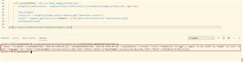 Python Azure Computer Vision Sdk Readinstream Always Returns Bad