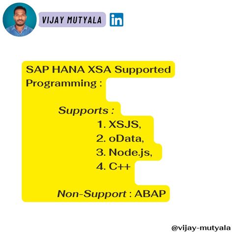 vijay mutyala on linkedin sap saphana sapcommunity programming