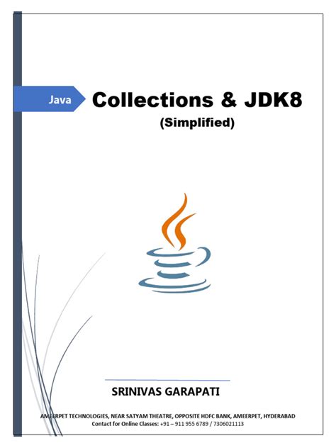 Java Collections Jdk8 Features Pdf Data Type Data Structure