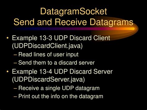 Ppt Udp Datagrams And Sockets Powerpoint Presentation Free Download