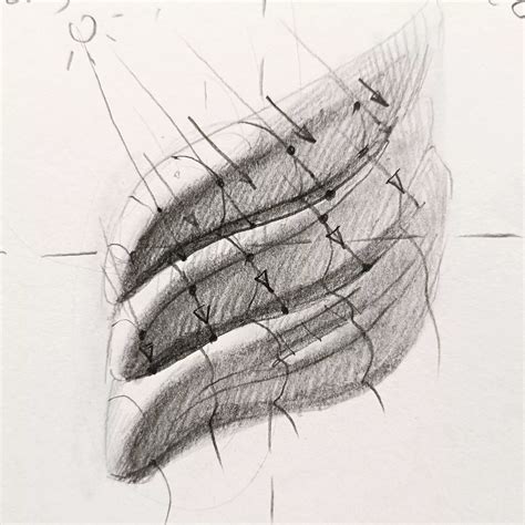 Падающие тени Рисунок карандашом Рисунки Наброски Графитовые рисунки