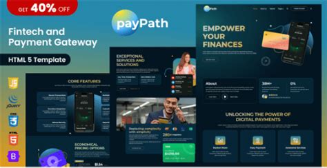 Paypath Fintech And Online Payment Gateway Html5 Template Admtech Digital Solutions