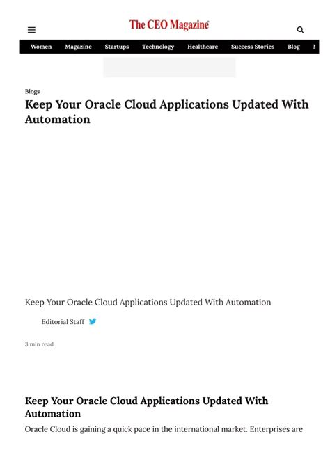 Ppt Keep Your Oracle Cloud Applications Updated With Automation Powerpoint Presentation Id