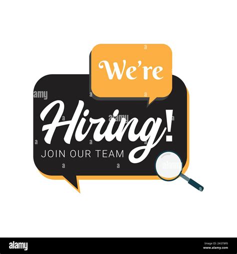 We Are Hiring Vector With Black Text Design On White Background With A