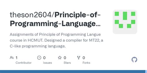 GitHub Theson2604 Principle Of Programming Language Project