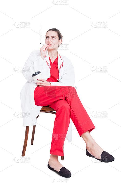 放松概念与女医生喝咖啡