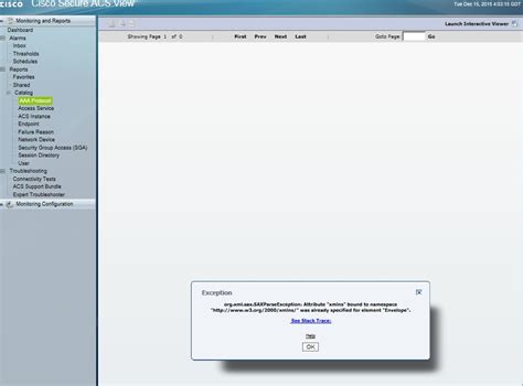Solved Acs 53 Exception Orgxml Error When Running Reports Cisco