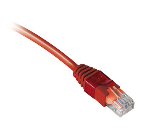Patch Cord CCS RJ RJ Cat E U UTP FLEX Colore Rosso Mt QUBIX