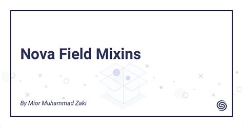 Field Mixins Nova Packages