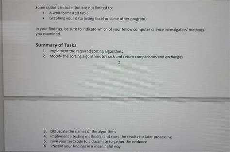 Solved Purpose We Have Learned That Sorting Is One Of The