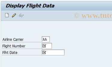 BC CHNG SAP Tcode Change Flight Data