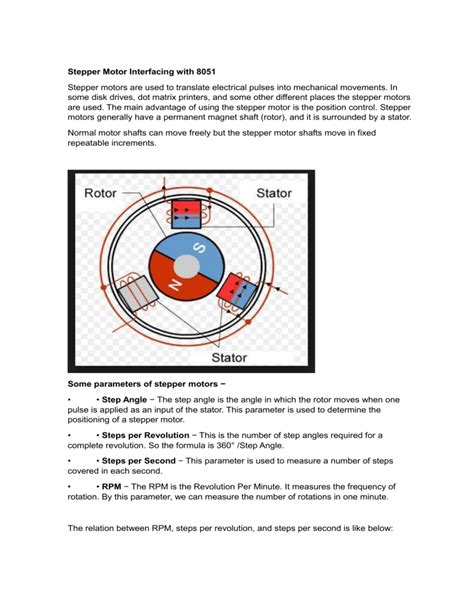 Stepper Motor Interfacing With 8051 Modes Parameters And Programming