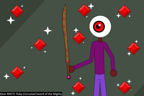 0473 Ruby Encrusted Sword Of The Mighty By Dominicdelagol2 On Deviantart