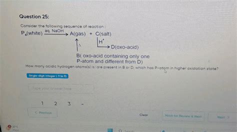 Question 25 Consider The Following Sequence StudyX