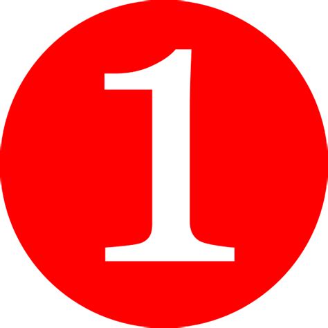 Number 1 Clipart Circle Picture 1752126 Number 1 Clipart Circle