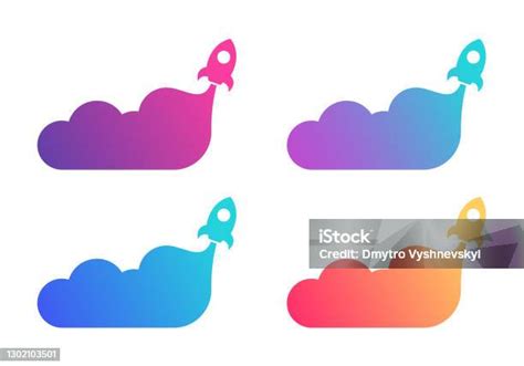 흰색 배경에 격리 된 로켓 발사 색상 벡터 그림을 시작합니다 웹 및 Ui 디자인을 위한 로켓 플랫 그라데이션 아이콘 로켓에 대한 스톡 벡터 아트 및 기타 이미지 Istock