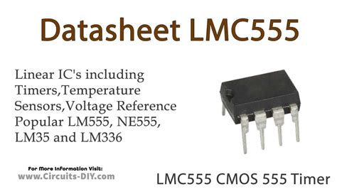 Lm555 Timer Datasheet - Complete Specifications and Pinout