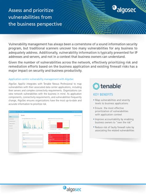 algosec for tenable vulnerability assessment pdf vulnerability