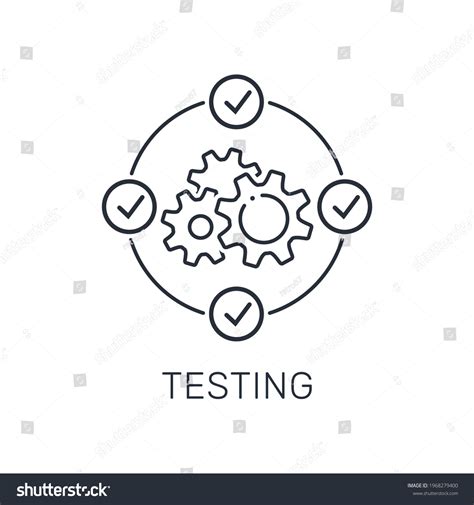System Testing Validation Verification Technological Process Stock Vector Royalty Free