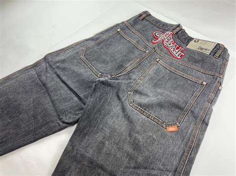 Tribal Gear Jeans Black Vintage Baggy Jeans 90s Hip Hop Etsy
