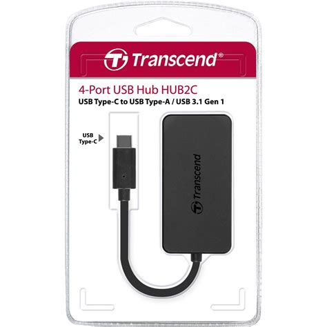 Transcend TS HUB2C 4 porty USB 3 0 hub černá Půhy cz