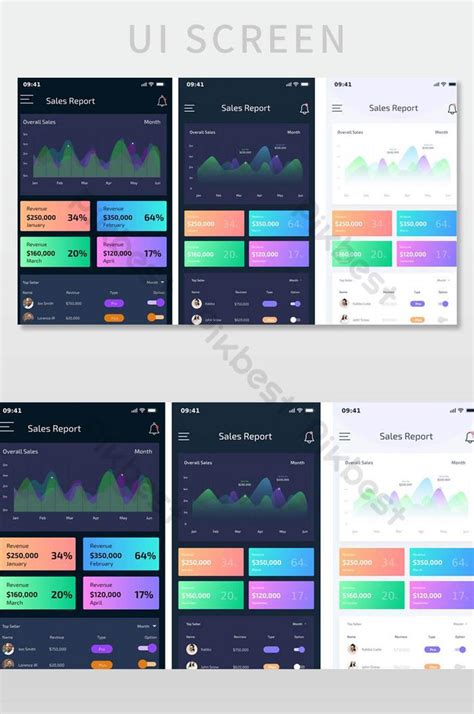 Sales Report Apps Design Ui Screen Ui Psd Free Download Pikbest