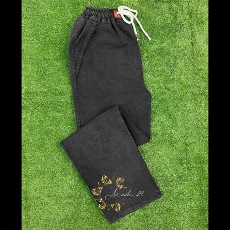 خرید و قیمت شلوار بگ لی کاغذی گرم بالا زنانه، شلوار جین زغالی، شلوار بگ