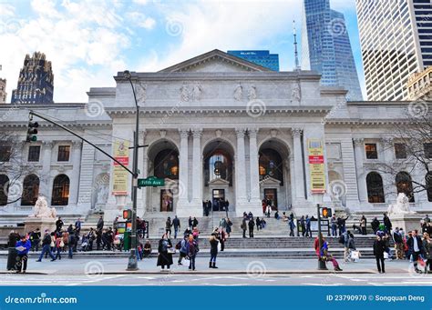 New York Public Library Editorial Image Image Of City 23790970
