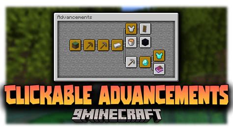 Clickable Advancements Mod Facilitated Advancements Viewing Mc Mod Net