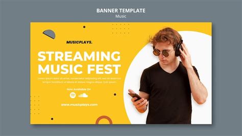 모두를위한 음악 배너 서식 파일 무료 Psd 파일