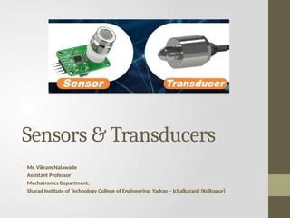 Basics Of Sensors And Transducers Pptx PPTX
