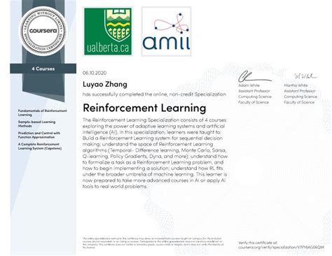 Reinforcementlearning Artificialintelligence Datascience Python Prof Luyao Zhang Phd