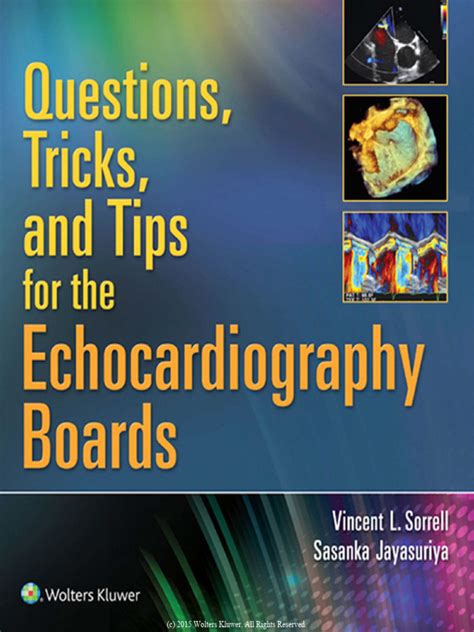 Questions Tricks And Tips For The Echocardiography Boards Pdf Cardiology Echocardiography