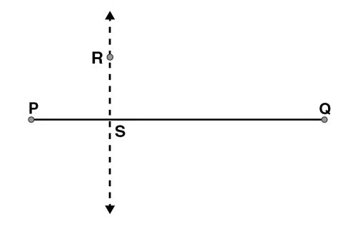 draw any line segment pq take any point r not on it through r draw a