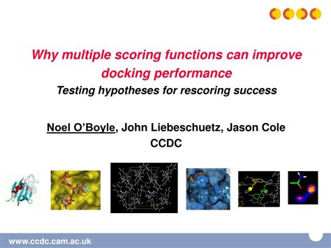 ppt why multiple scoring functions can improve docking performance